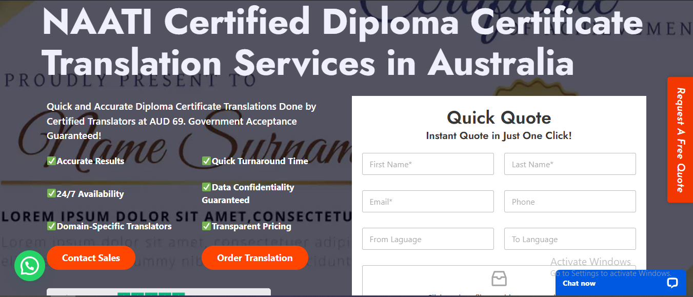 Diploma Certificate Translation Services by NAATI Translators